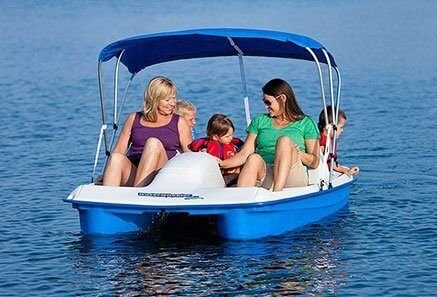 Buy Pelican Rainbow Deluxe Pedal Boat 4 Person Family Boat | Best Price